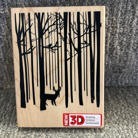 Office | Spellbinders 3d Shading Deer Trees Stamp | Poshmark